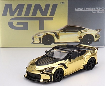 NISSAN Z400 VEILSIDE FFZ400 2024 Gold Chrome MGT00985 MiniGT 1:64 > MiniGT